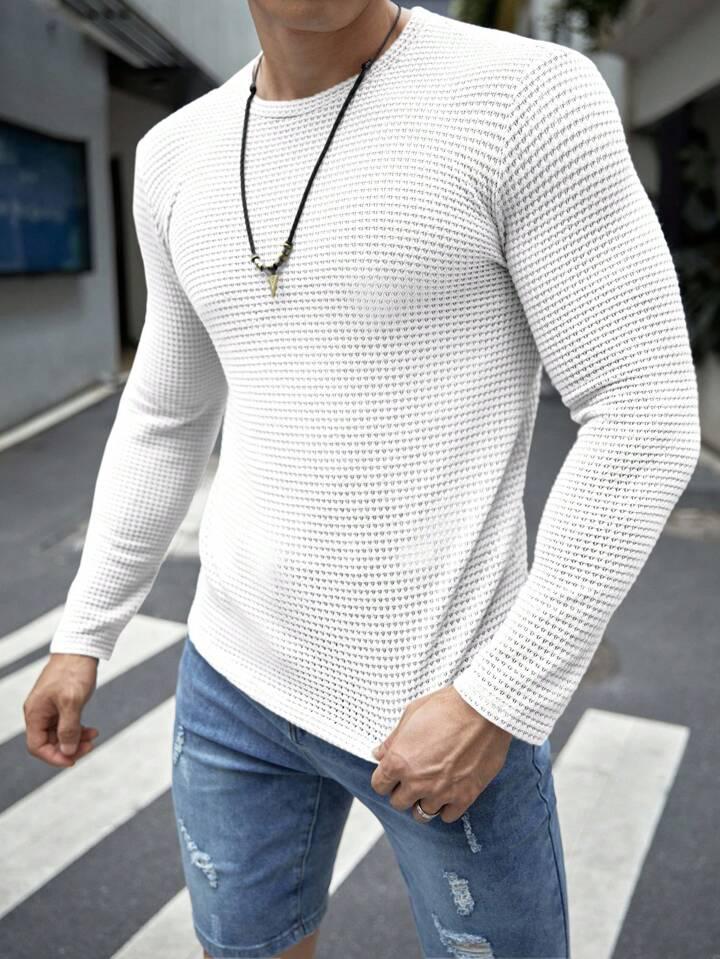 Full Sleeves Waffle Knitted Tees – Stylophy